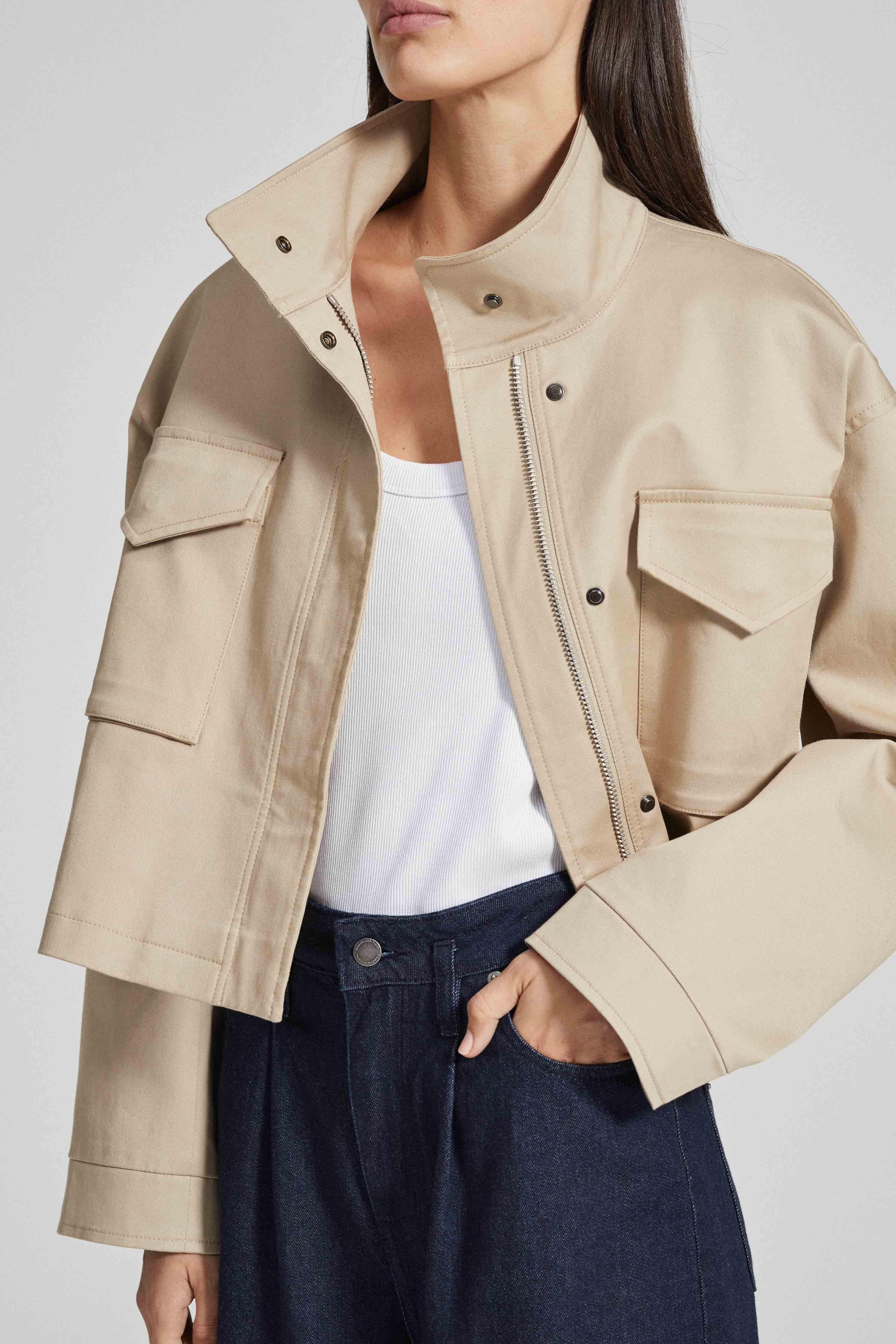 The Esther Cropped Trench – friends with frank.