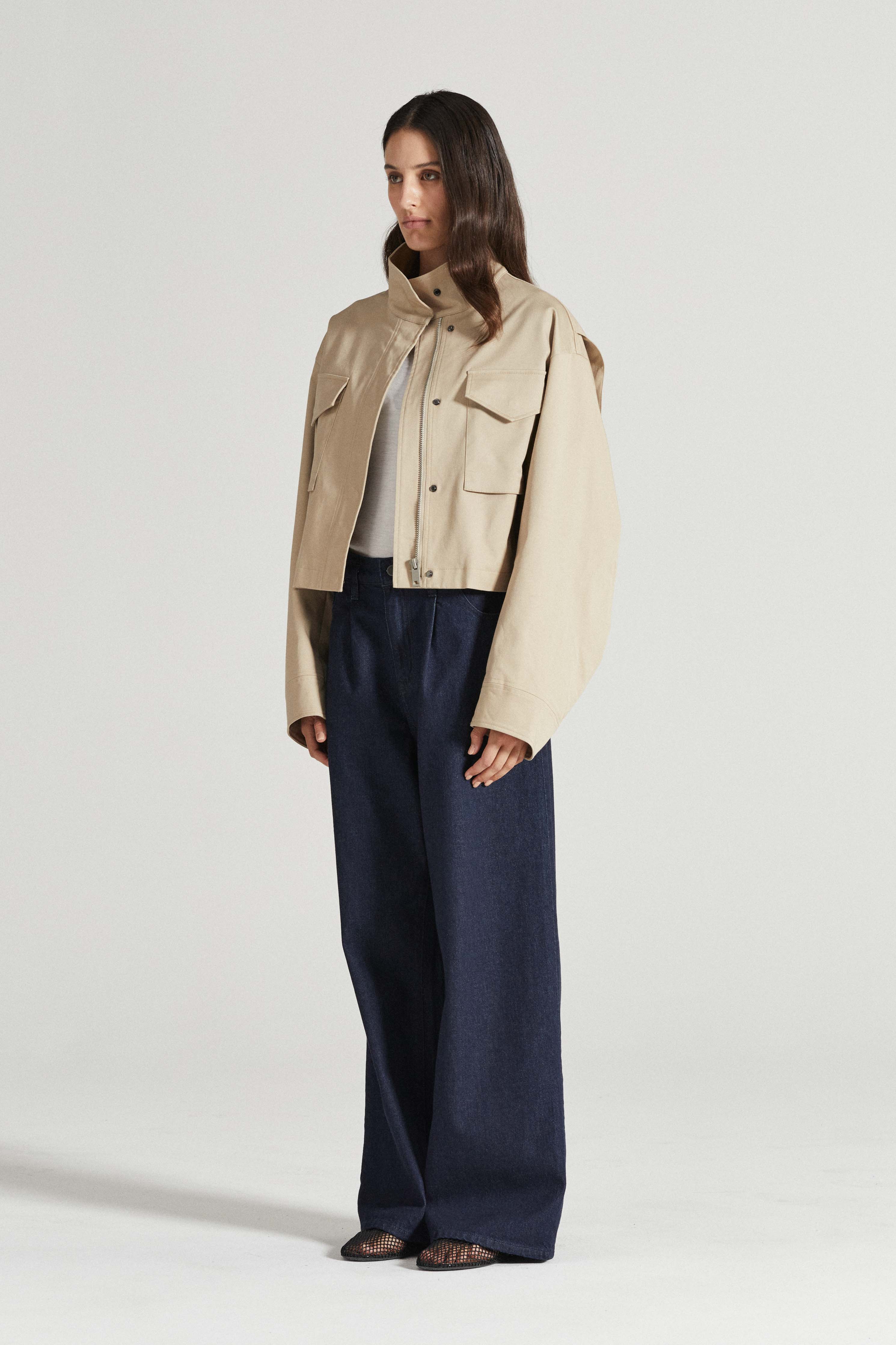 The Esther Cropped Trench – friends with frank.